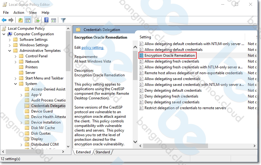 วิธีแก้ปัญหา Remote Desktop "This could be due to CredSSP encryption ...