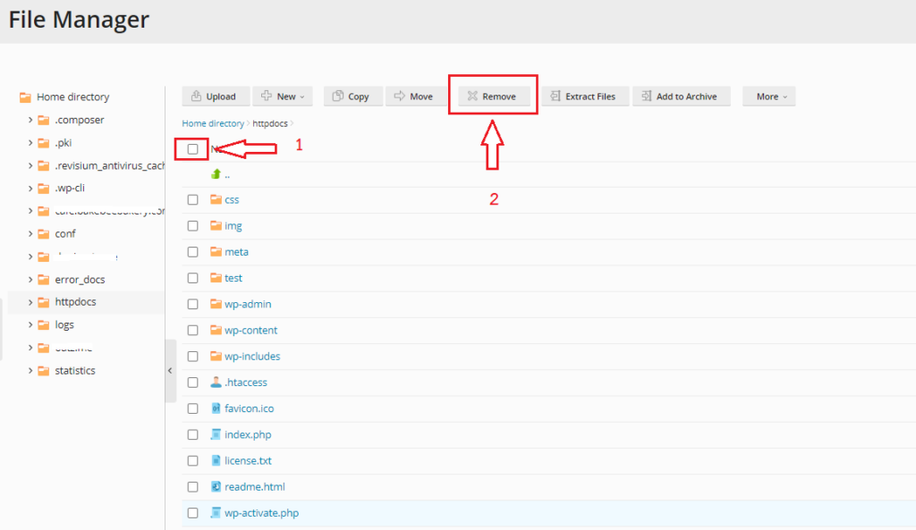 วิธีการเคลียร์ข้อมูล WordPress บน Plesk และสร้างใหม่ - Bangmod Knowledge Base