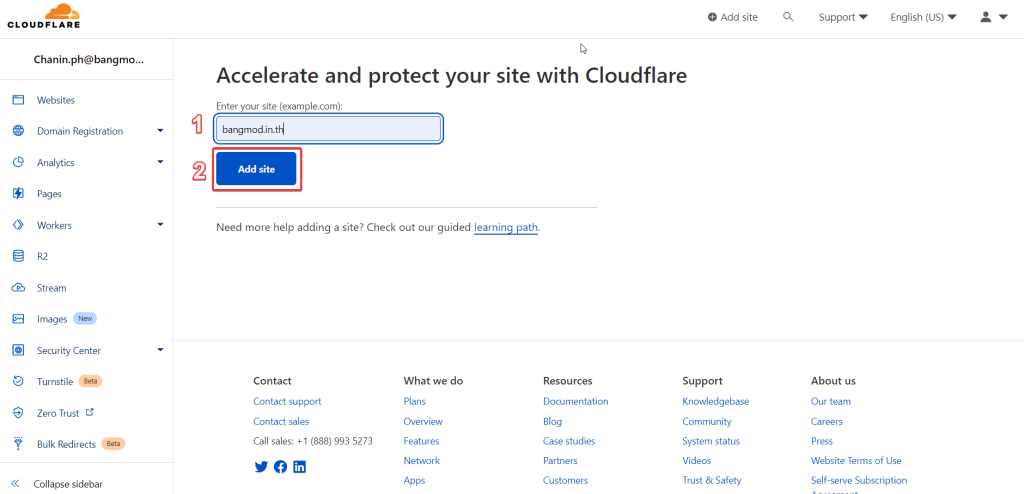 วิธีการตั้งค่าเมื่อต้องการใช้งาน Dns ที่ Cloudflare Bangmod Knowledge