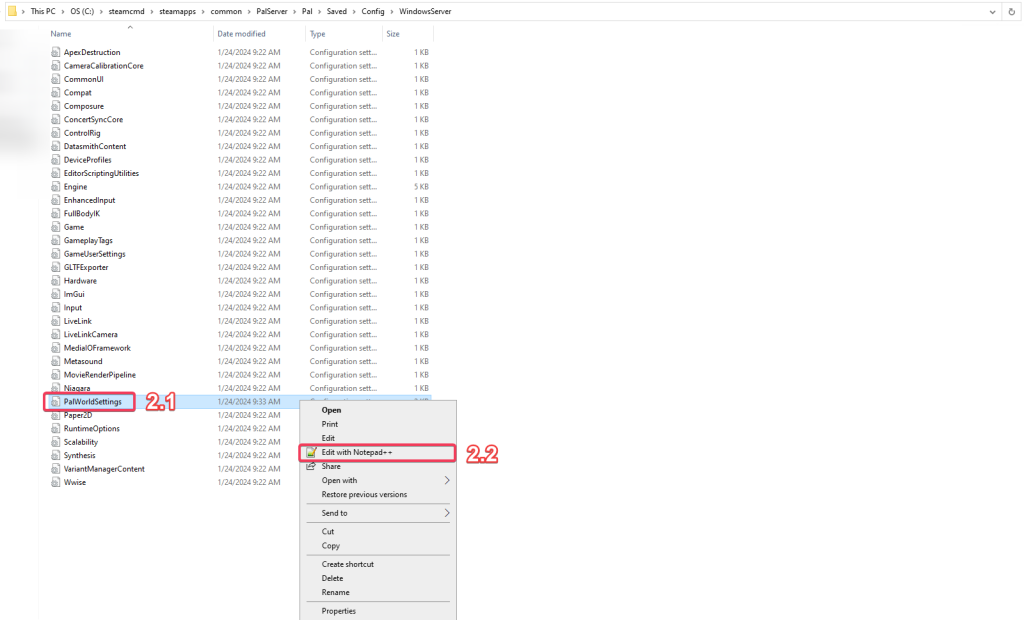 ขั้นตอนการตั้งค่าเพิ่มเติมสำหรับการเปิดเซิฟเวอร์เกม Palworld - Bangmod Knowledge Base
