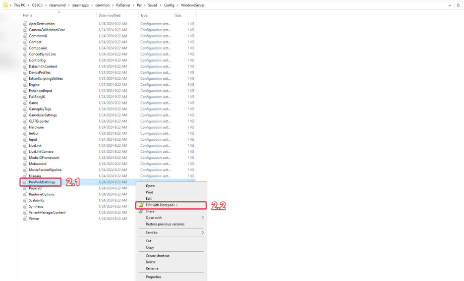 ขั้นตอนการตั้งค่าเพิ่มเติมสำหรับการเปิดเซิฟเวอร์เกม Palworld - Bangmod Knowledge Base