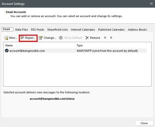 การตั้งค่า E-mail ใน MS Outlook - Bangmod Knowledge Base